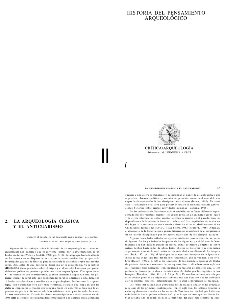 Historia Del Pensamiento Arqueologico Trigger Bruce G | PDF ...