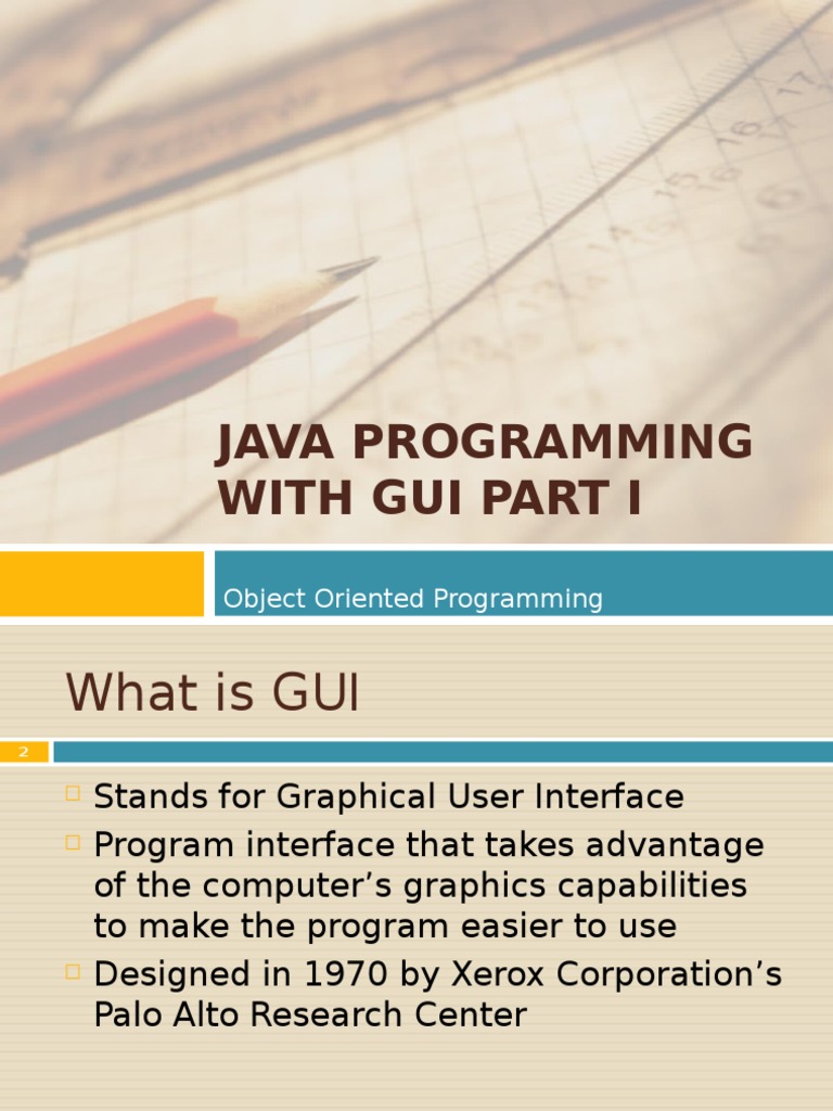 09 Java Programming With Gui Part1 Pdf Graphical User Interfaces Java Programming Language 7174