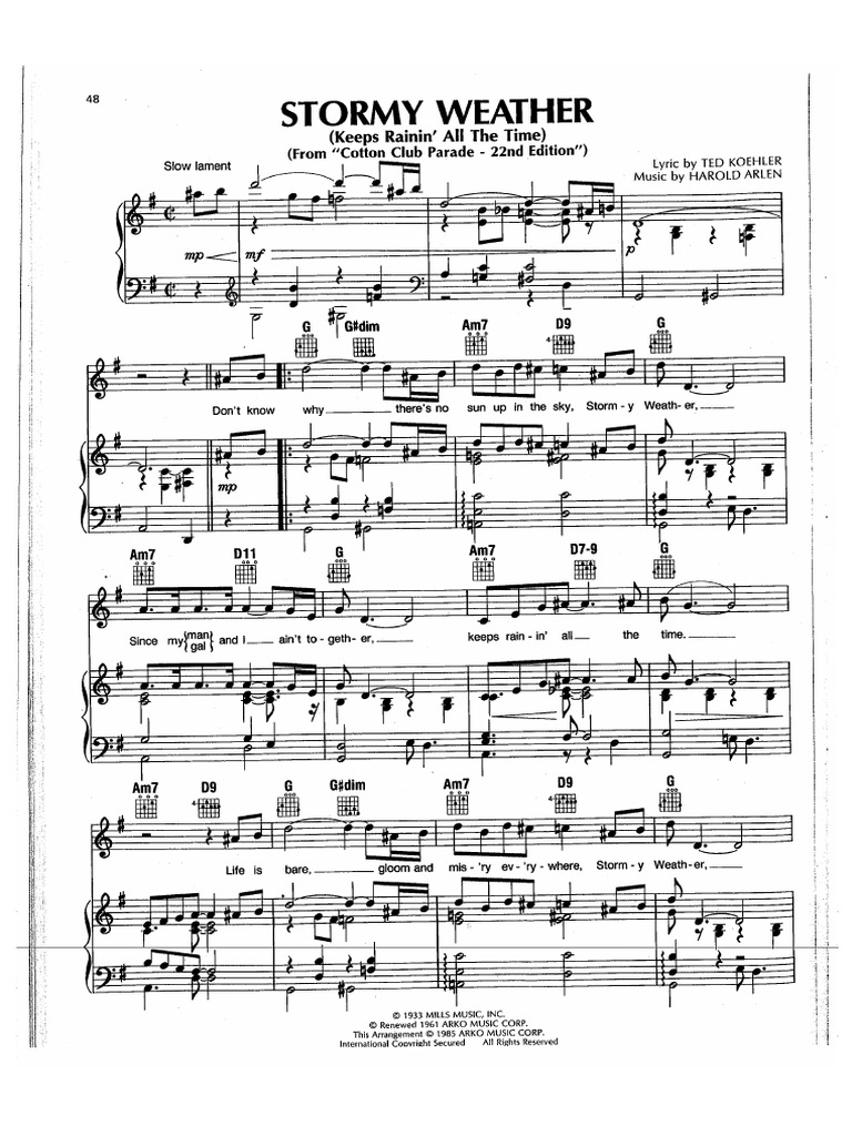 Stormy Weather | PDF