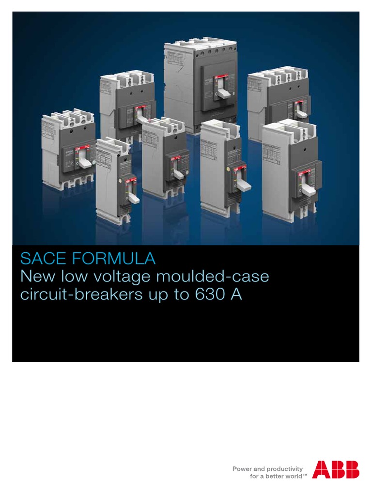 Sace Formula: New Low Voltage Moulded-Case Circuit-Breakers Up To 630 A ...