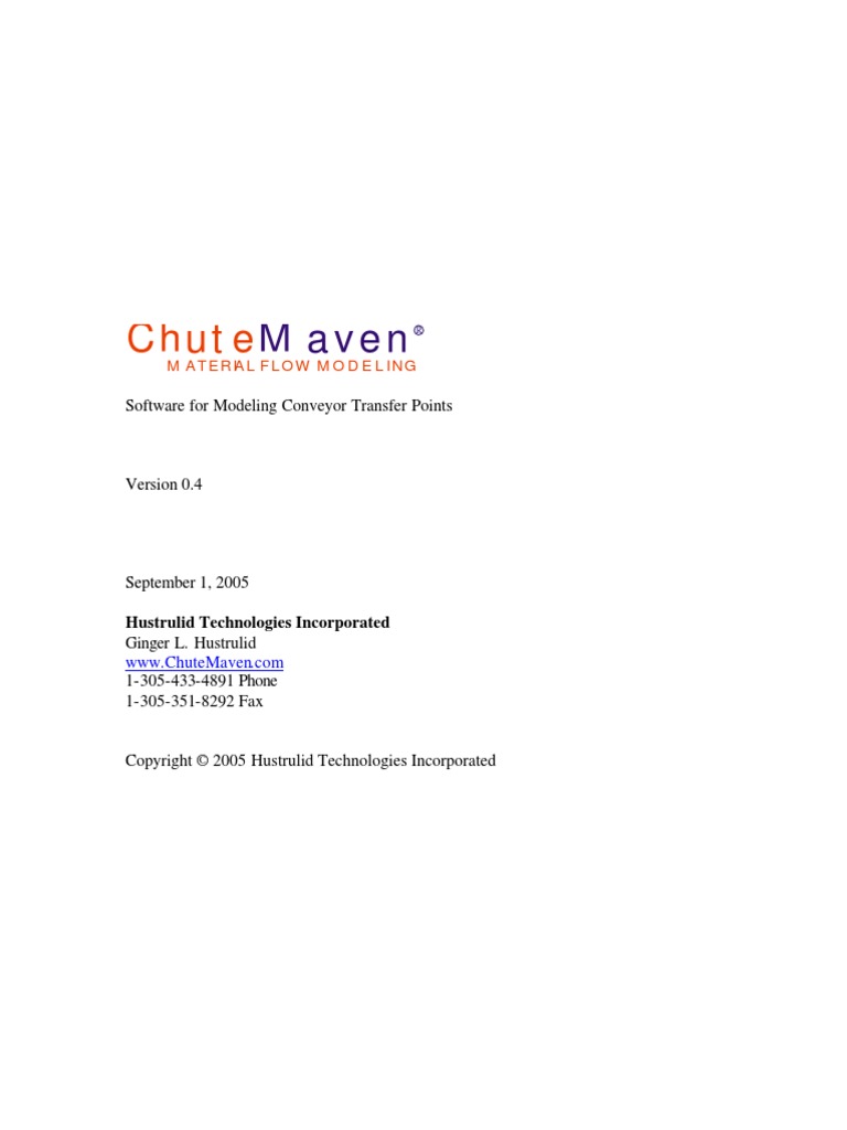 Manual de Uso de Chute Maven | PDF | Data Compression | Belt (Mechanical)