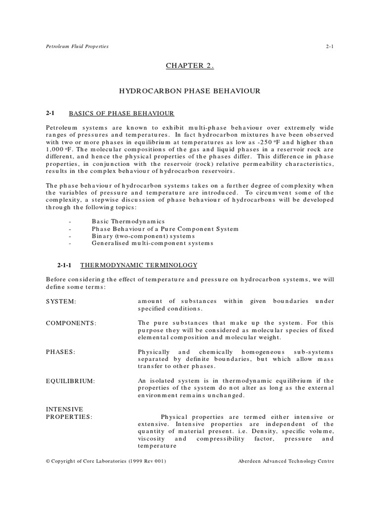 PVT (Hydrocarbon Phase Behaviour) | PDF | Phase (Matter) | Petroleum ...