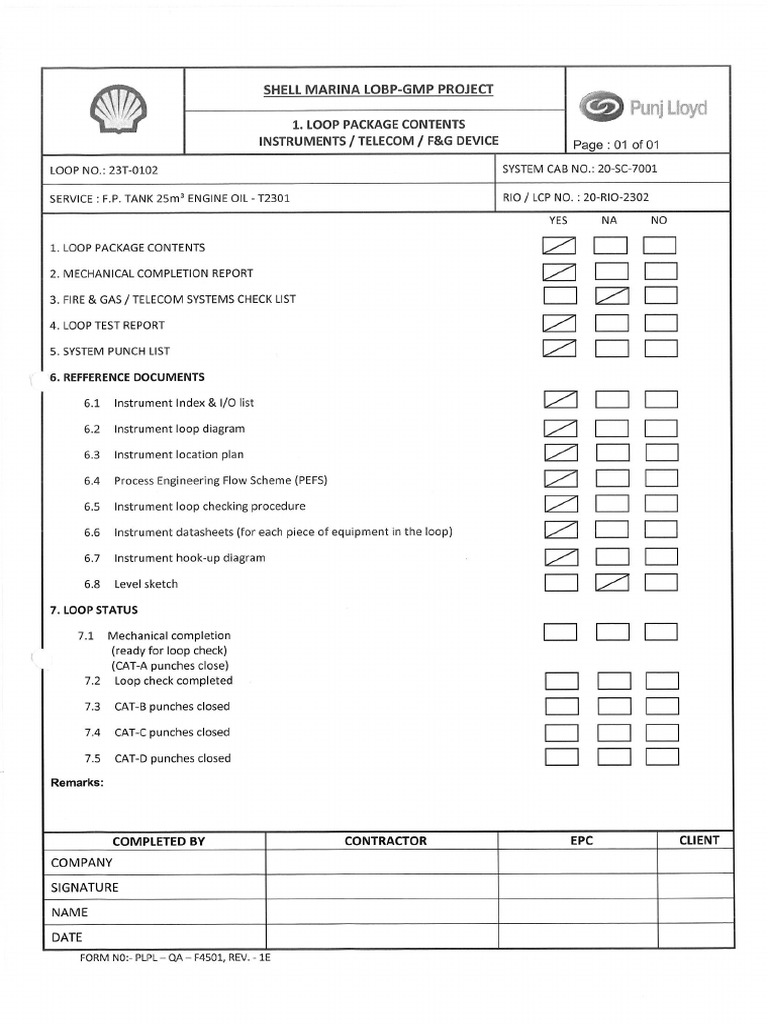 Instrumentations Loop Folders (For One Instrument.) . | PDF