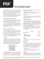 Style Guide (AMJ) | PDF | Citation | Editing