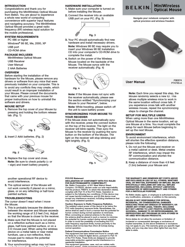 User Manual: Navigate Your Notebook Computer With Optical Precision and ...