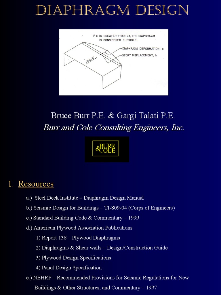 Diaphragm Design | PDF | Precast Concrete | Truss
