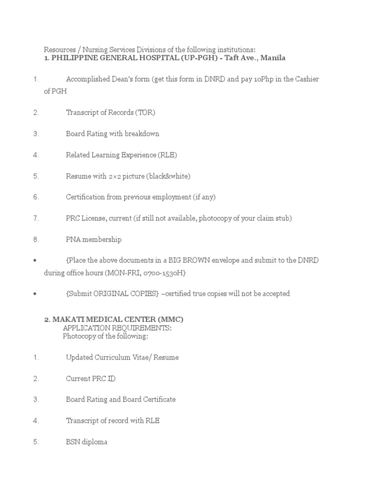 Philippine General Hospital (Up-Pgh) - Taft Ave., Manila | PDF ...