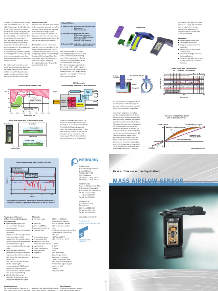 Reparacion de Sensor Mass Air Flow | PDF | Fuel Injection | Sensor