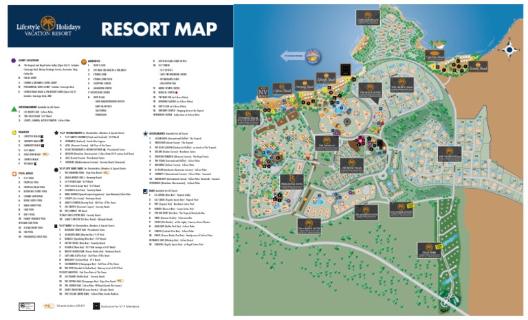 Lhvc-Resort-Map Web LR | PDF | Food And Drink | Cuisine