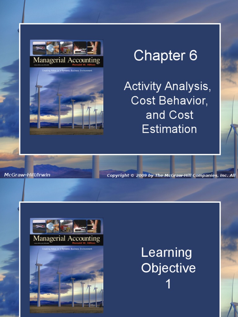 Chap006 Activity Analysis Cost Behavior And Cost Estimation Pdf