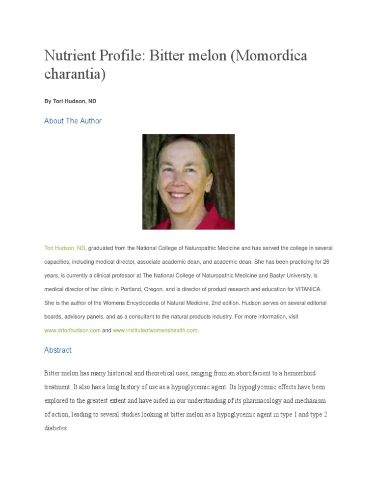 Nutrient Profile | PDF | Glycated Hemoglobin | Apoptosis