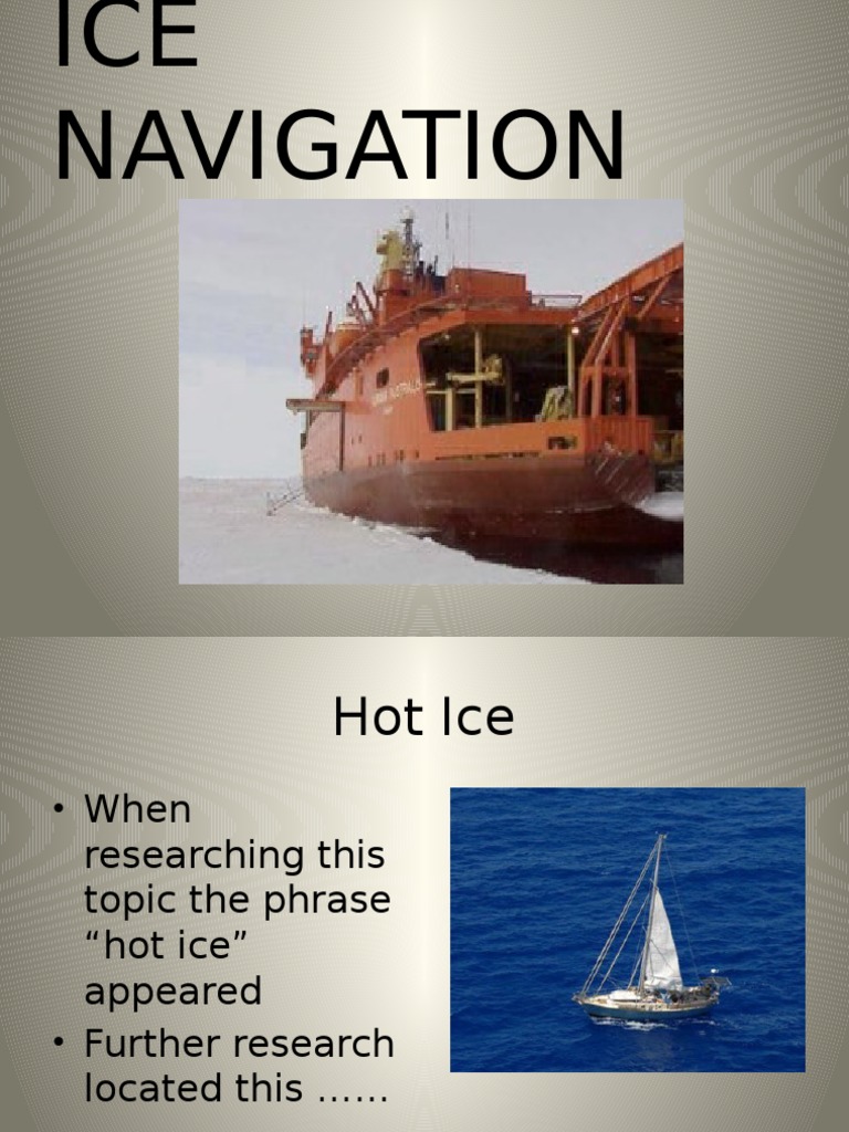 Ice Navigation | PDF | Sea Ice | Ice