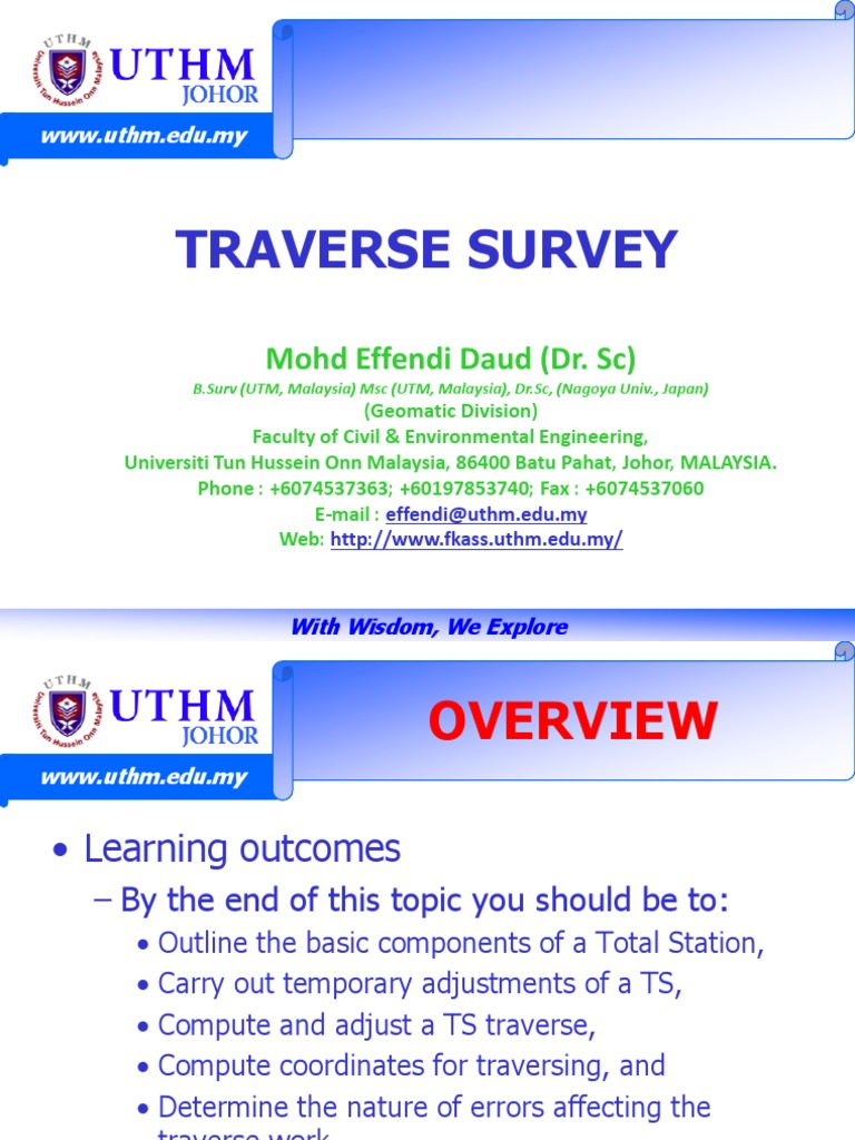 Traverse Survey | PDF | Surveying | Longitude