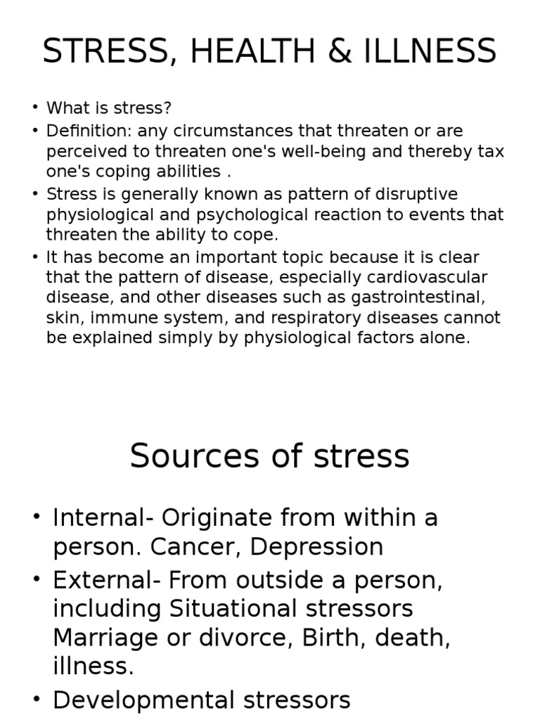 Stress Models and Approaches | Stress (Biology) | Medical