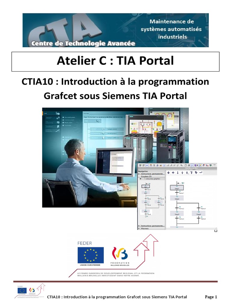 CTIA10 - Introduction À La Programmation Grafcet Sous Siemens TIA PORTAL | PDF | Programmation ...