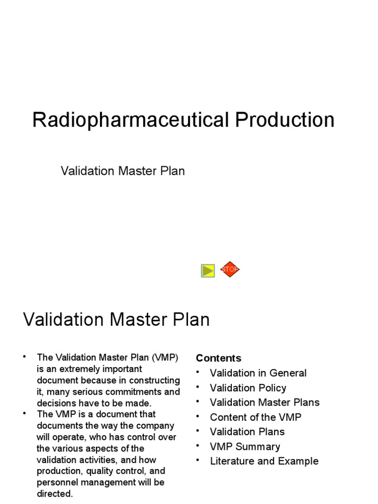 Validation Master Plan for Pharma Production | PDF | Verification And ...