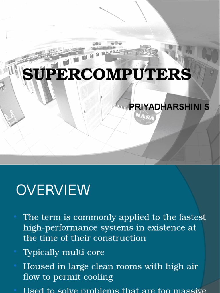 SUPERCOMPUTERS1 | PDF | Supercomputer | Central Processing Unit