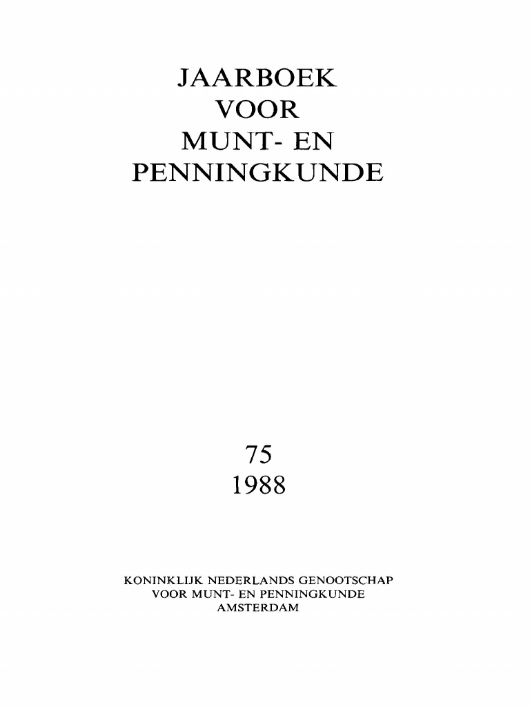 Dorestad in The Ninth Century: The Numismatic Evidence / by Simon ...