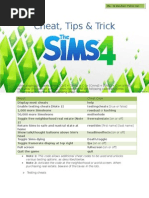 The Sims 4 Cheats | PDF | Moodle | Cheating In Video Games