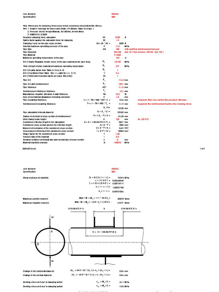 Pipe Is Under Clamping Force | PDF | Pipe (Fluid Conveyance) | Strength ...