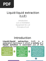 Liquid-Liquid Extraction Principles | PDF | Distillation | Solution