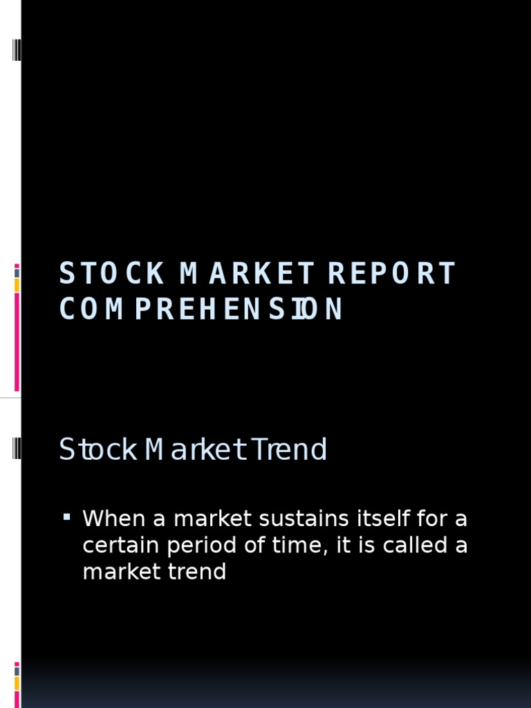 Stock Market Report | PDF | Market Trend | Stocks