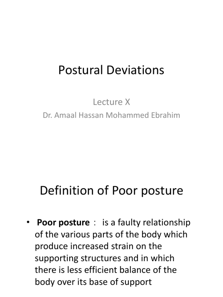Postural Deviations | PDF | Vertebral Column | Toe