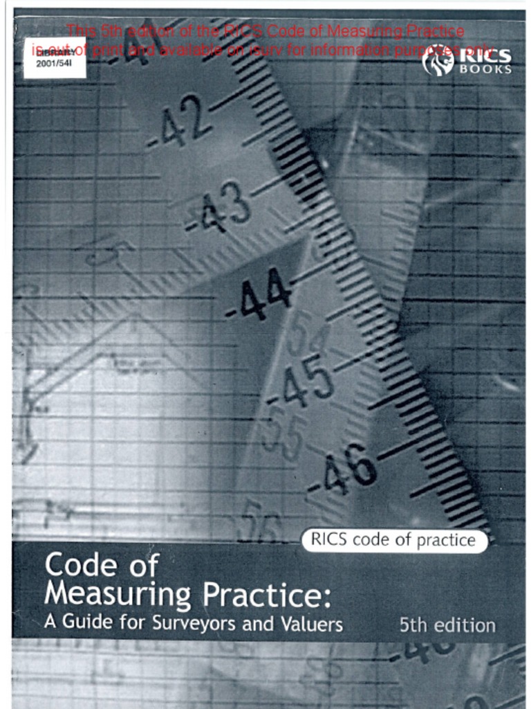 Code of Measuring Practice 5th Edition | PDF