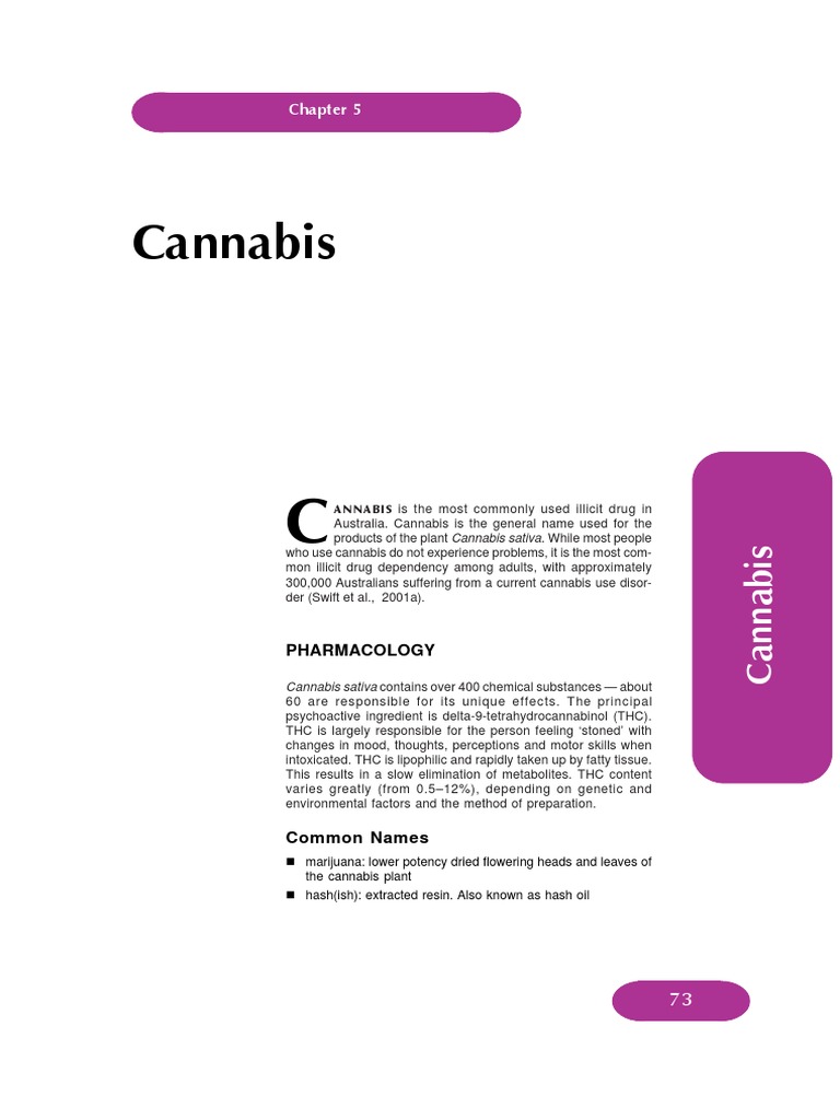 Cannabis: Pharmacology | PDF | Cannabis (Drug) | Substance Dependence