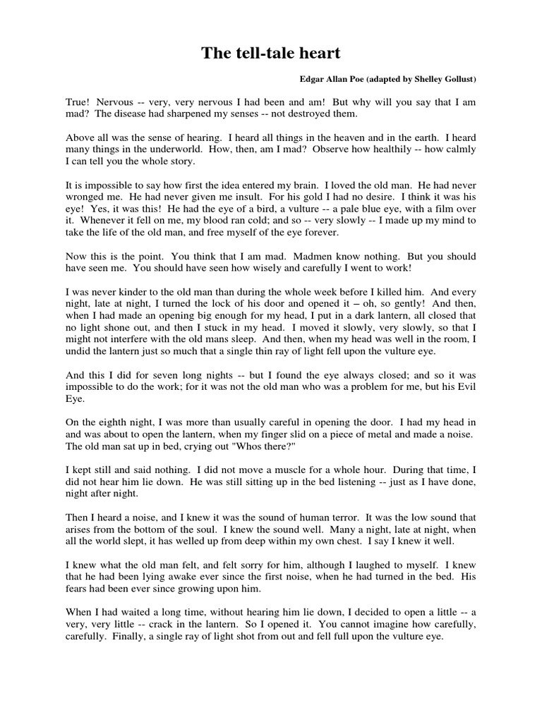 The Tell-Tale Heart | PDF
