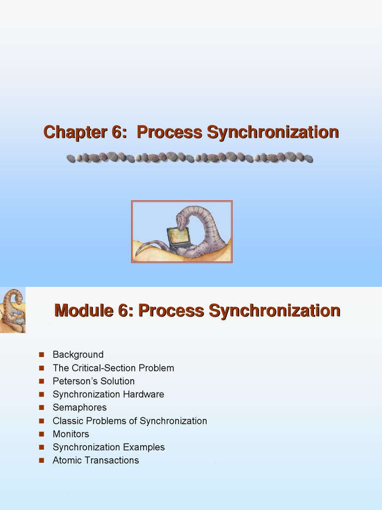 Chapter 6: Process Synchronization | PDF | Thread (Computing ...
