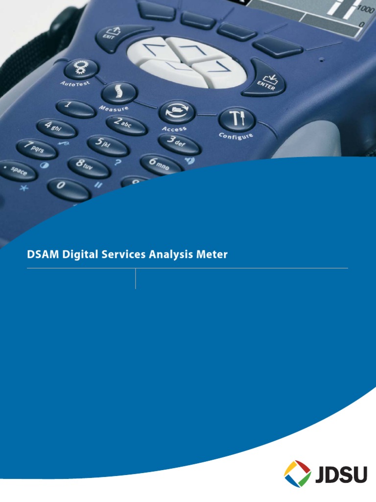 JDSU Acterna DSAM Series Digital Services Analysis Meter Data Sheet PDF ...