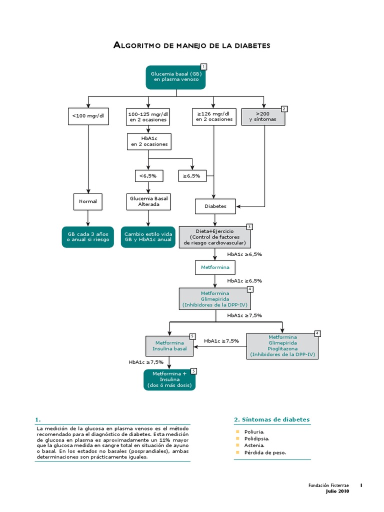Algoritmo Diabetes | PDF | Diabetes | Drogas
