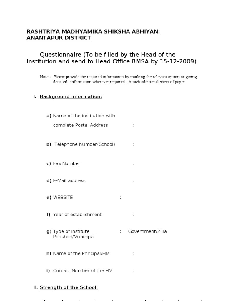 Rmsa Quest | PDF | Curriculum | Education Theory