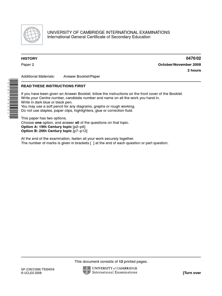 cambridge-igcse-history-paper-2-winter-2008-vietnam-war-indochina-wars
