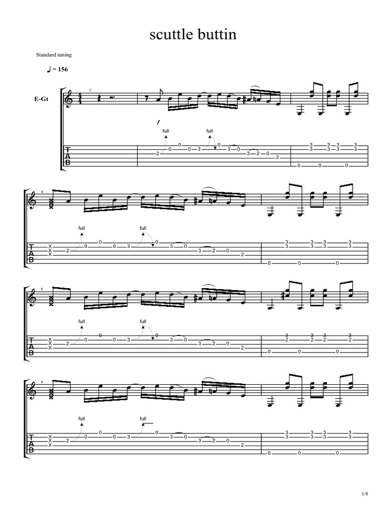 Standard guitar tuning chart | PDF