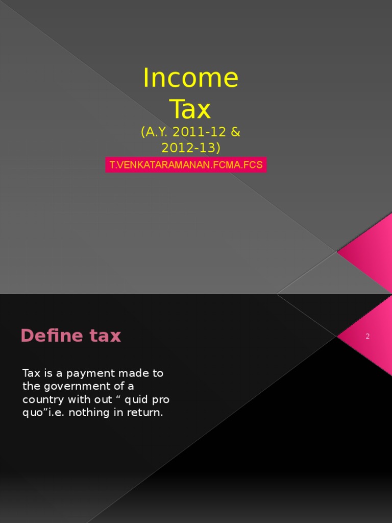 Income Tax PPT Revised 130617182402 Phpapp01 | PDF | Employee Benefits ...