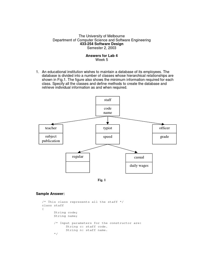 Java Lab Inheritance Pdf Class Computer Programming Inheritance