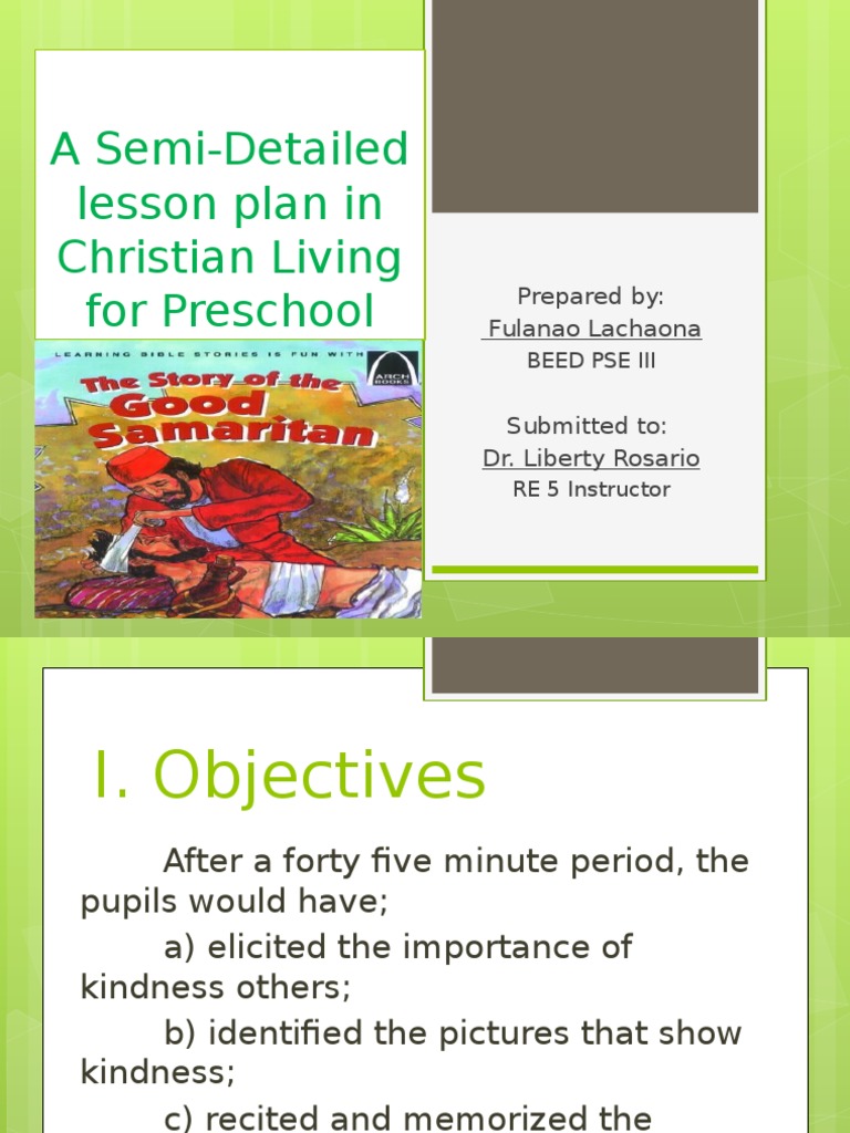 A Semi Detailed Lesson Plan in Christian Living For | PDF | Forgiveness ...