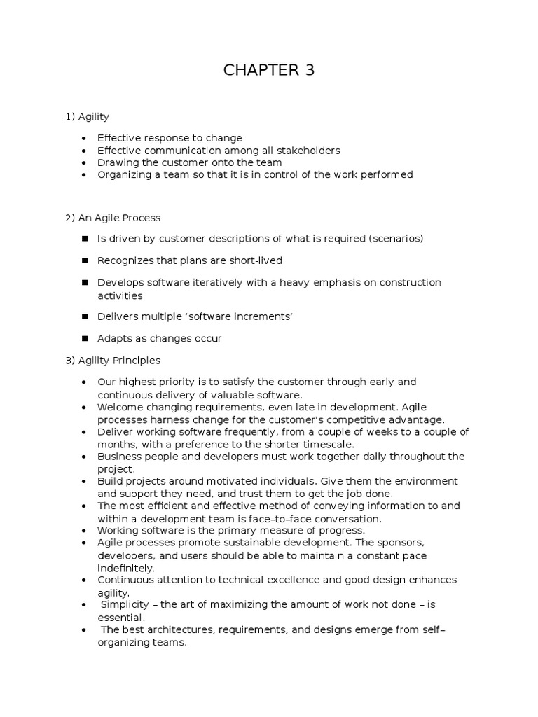 CHAPTER 3 Software Engineering | PDF | Agile Software Development | Systems Science