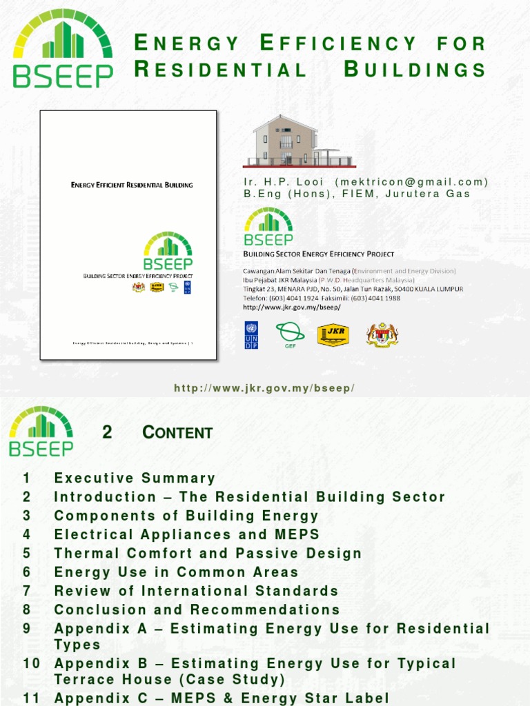 Energy Efficiency in Residential Buildings | PDF | Ventilation ...