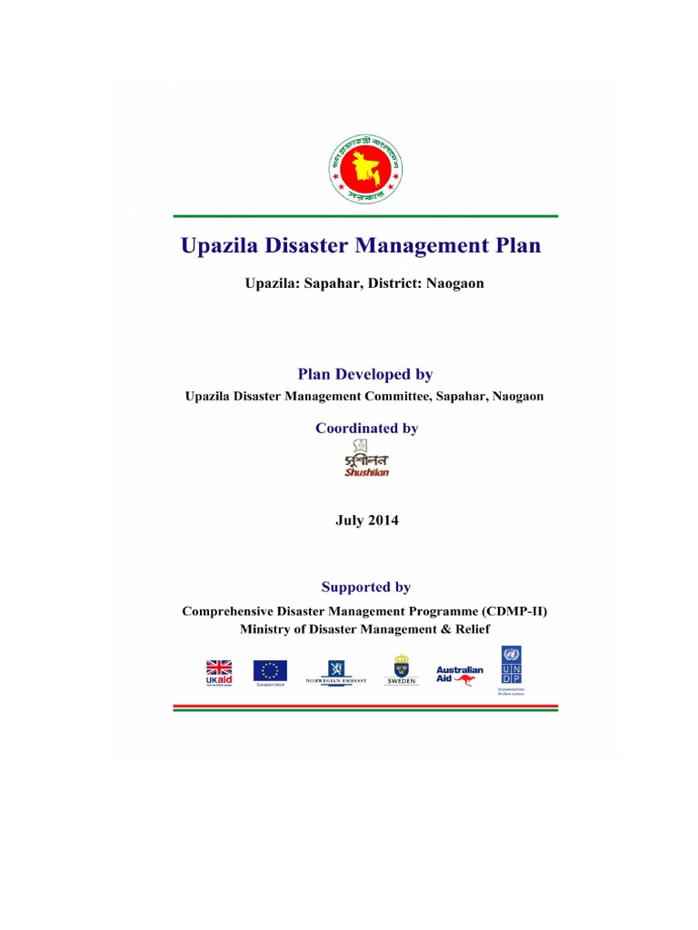 DM Plan Sapahar Upazila Noagaon District - English Version-2014 | PDF ...