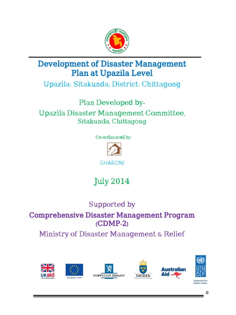 Disaster Management Plan for Sitakunda | PDF | Emergency Management ...