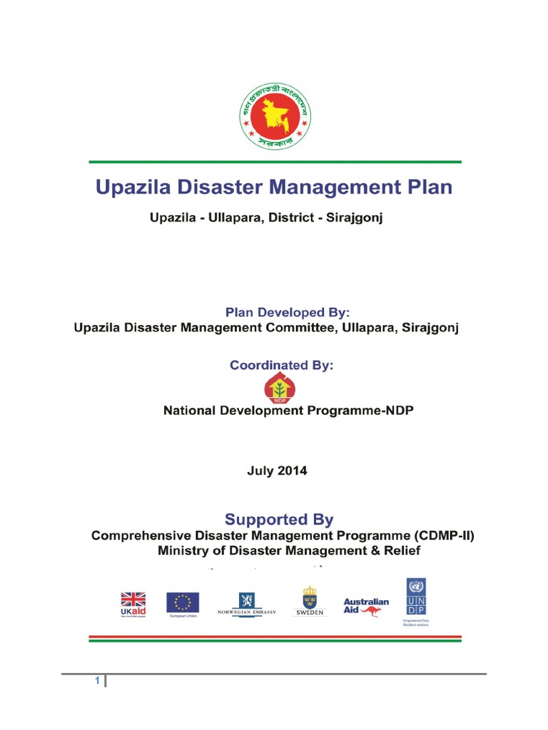 DM Plan Ullahpara Upazila Sirajgonj District - English Version-2014 ...