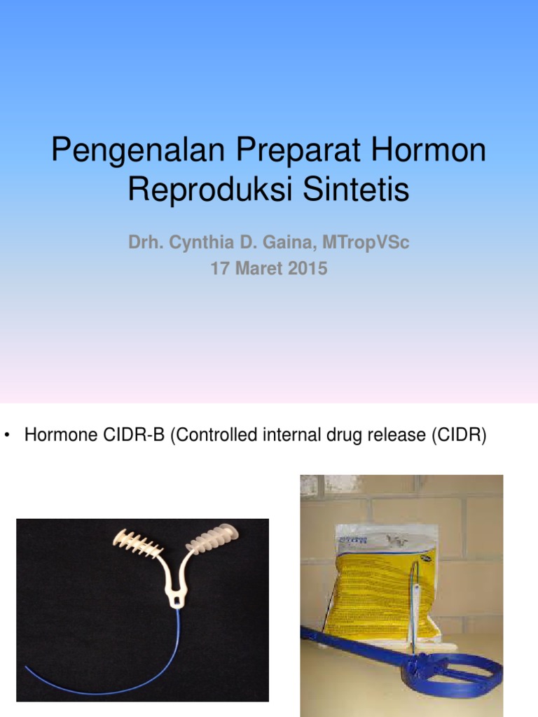 Preparat Hormon Reproduksi Sintetis | PDF | Luteinizing Hormone ...
