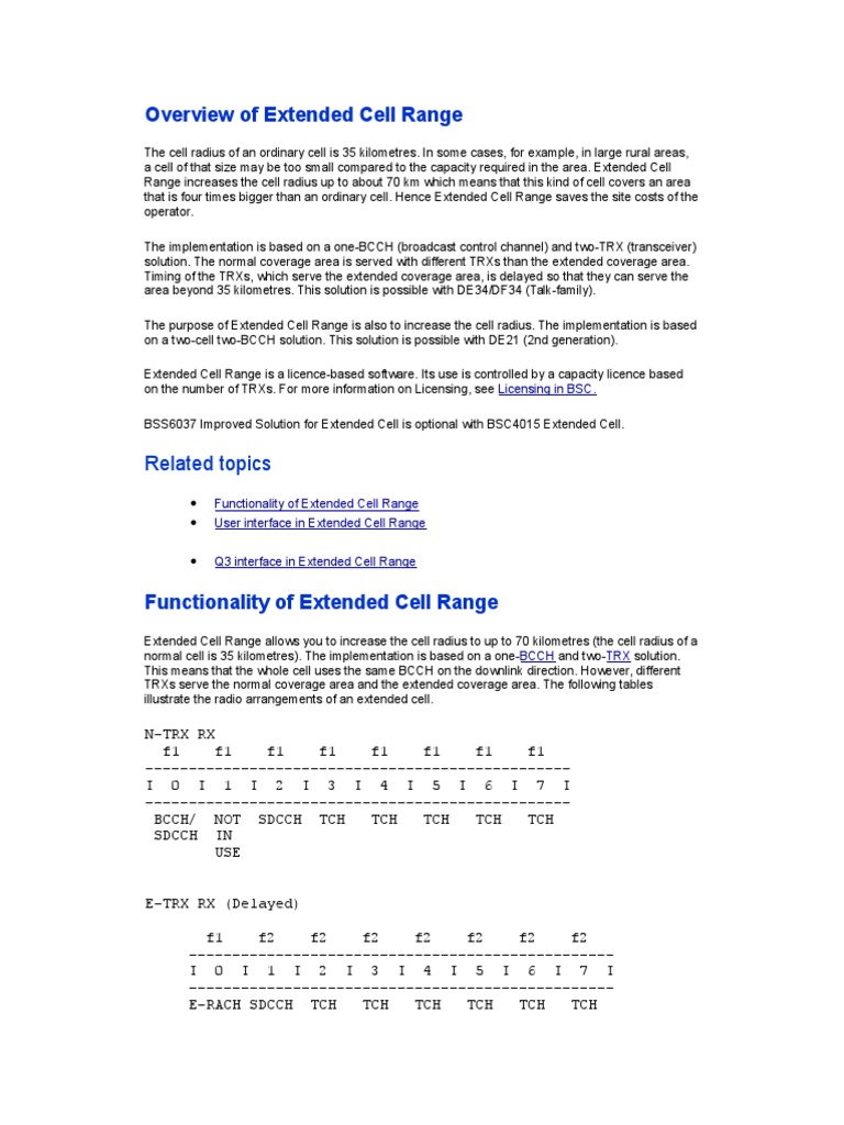 Extended Range Cell | PDF | Electronic Engineering | Networks