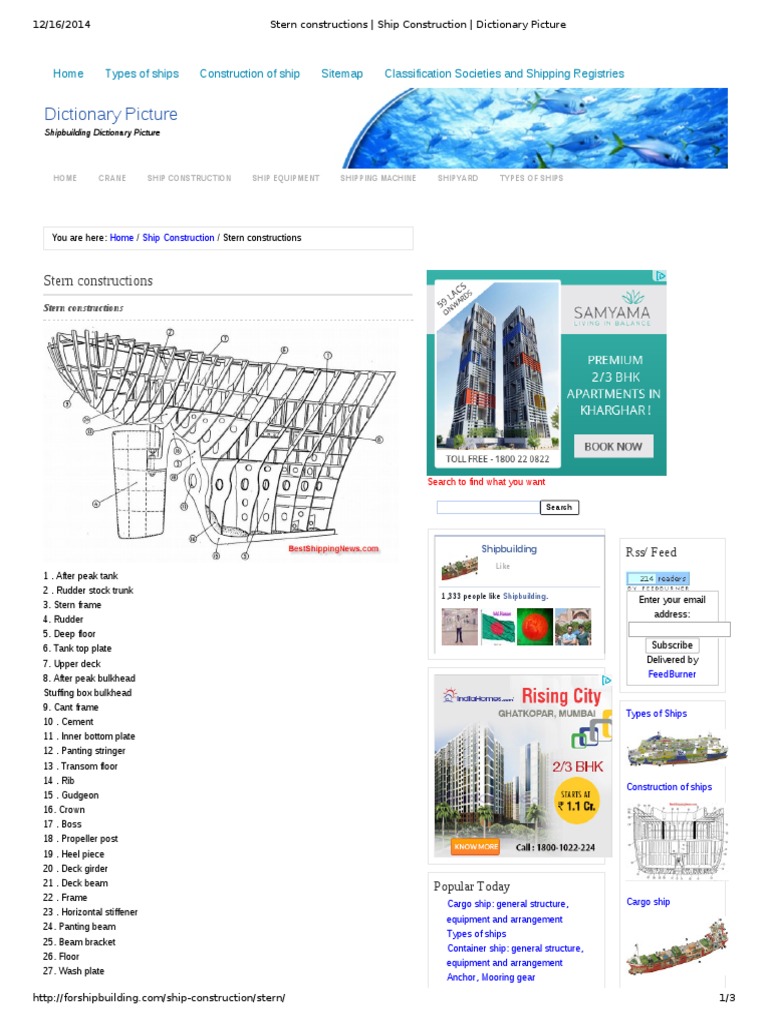 Stern Constructions - Ship Construction - Dictionary Picture | PDF ...