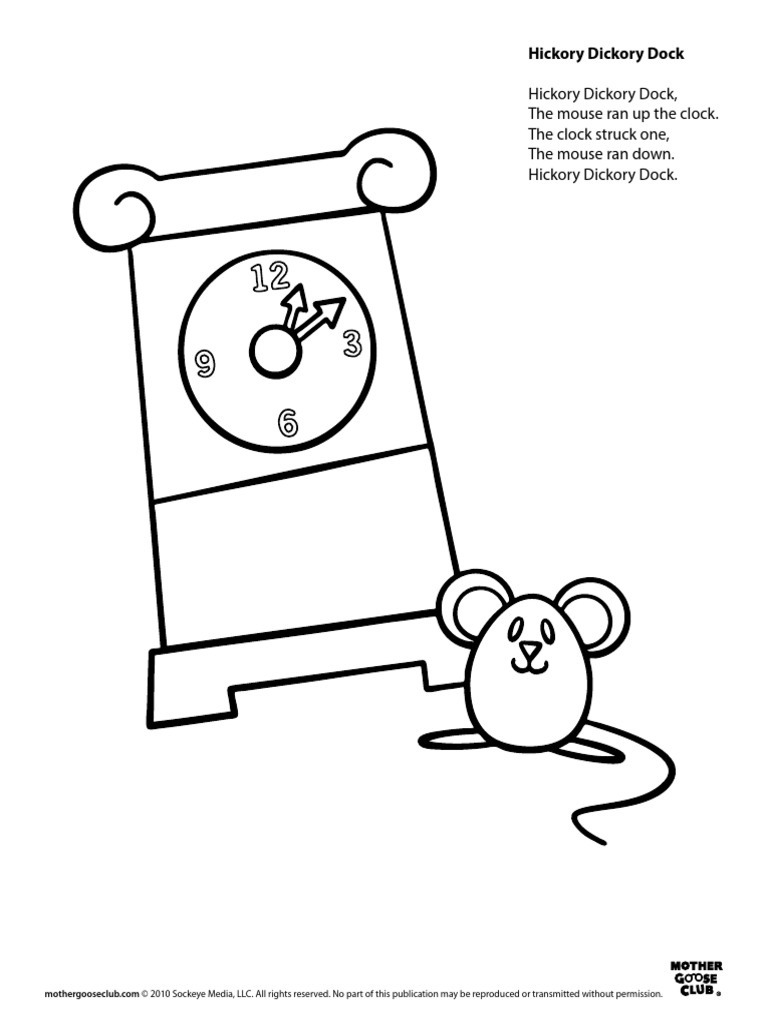 Hickory Dickory Dock: A Nursery Rhyme | PDF | Home & Garden | Young Adult
