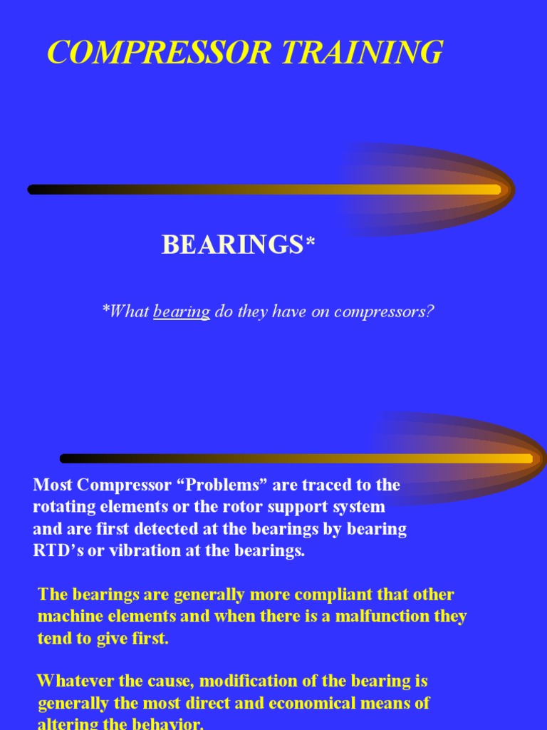 Compressor Bearings | PDF | Bearing (Mechanical) | Wear