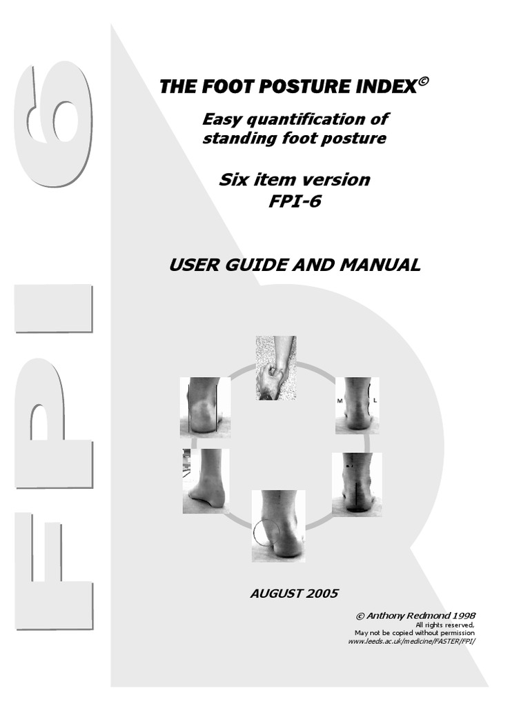 Foot Posture Index | Foot | Anatomical Terms Of Motion